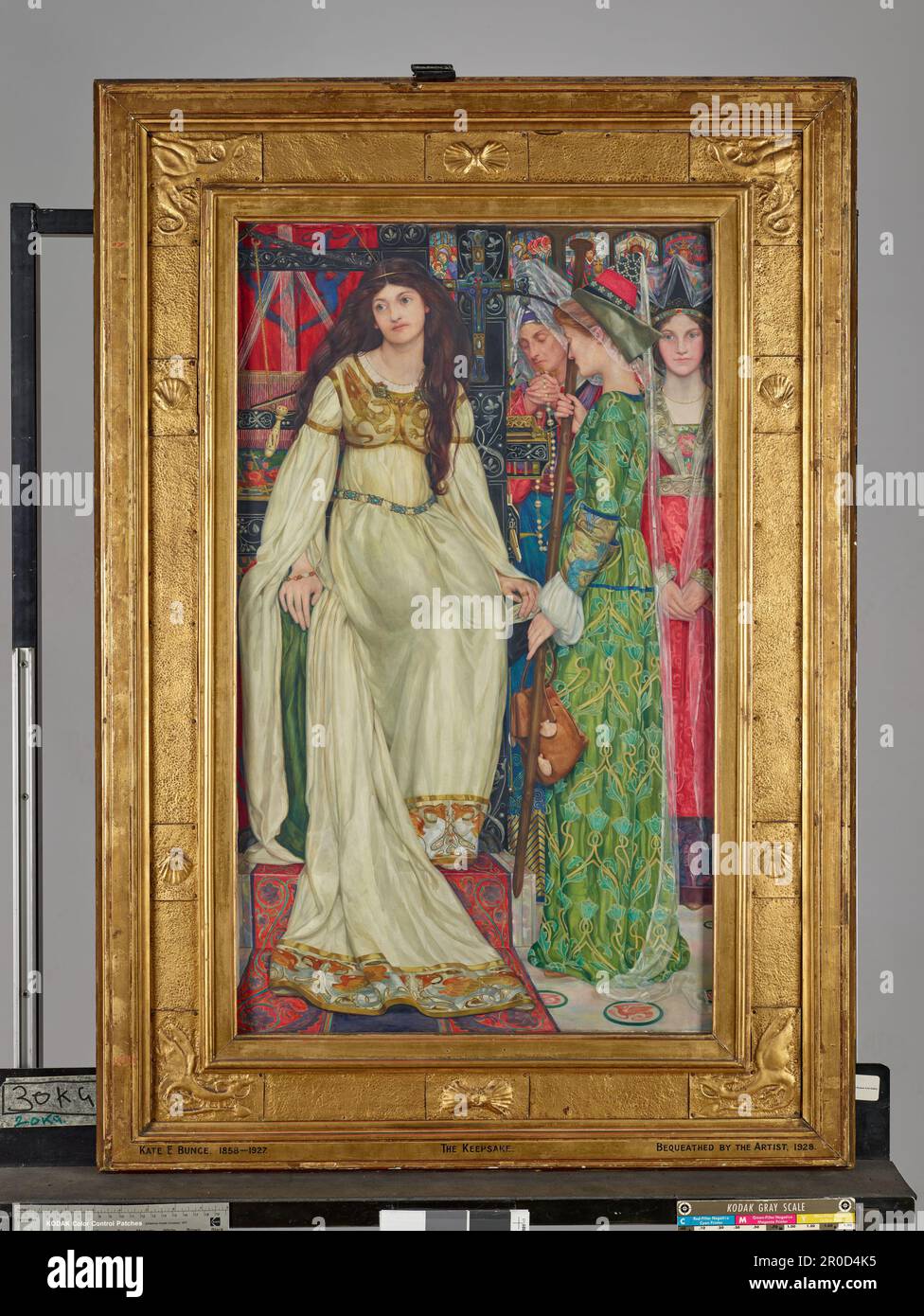 in frame. The Keepsake, 1898-1901. Artist: Kate Elizabeth Bunce Stock ...