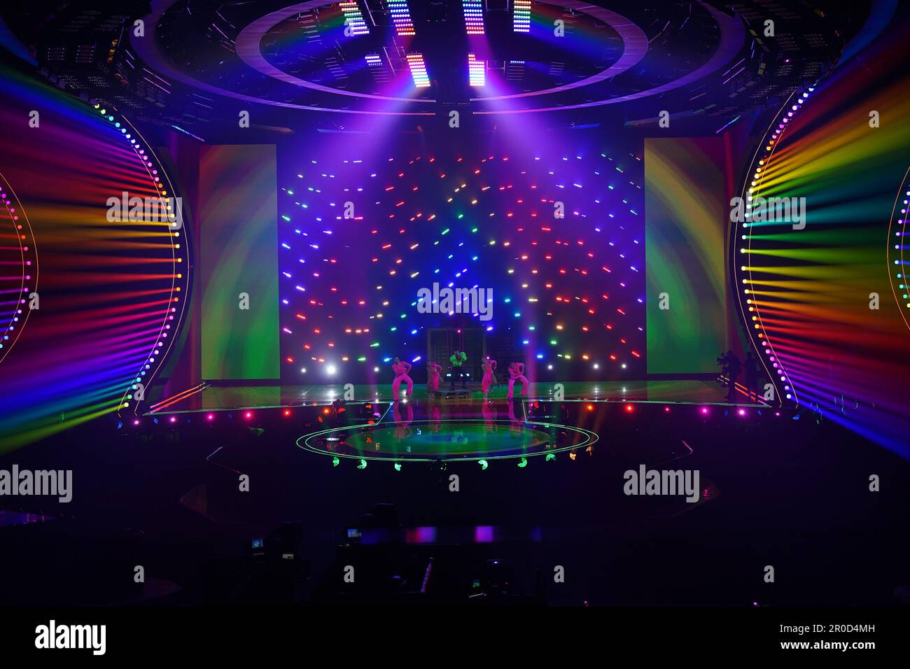 Kaarija, the entrant from Finland, performs at the Eurovision semi ...