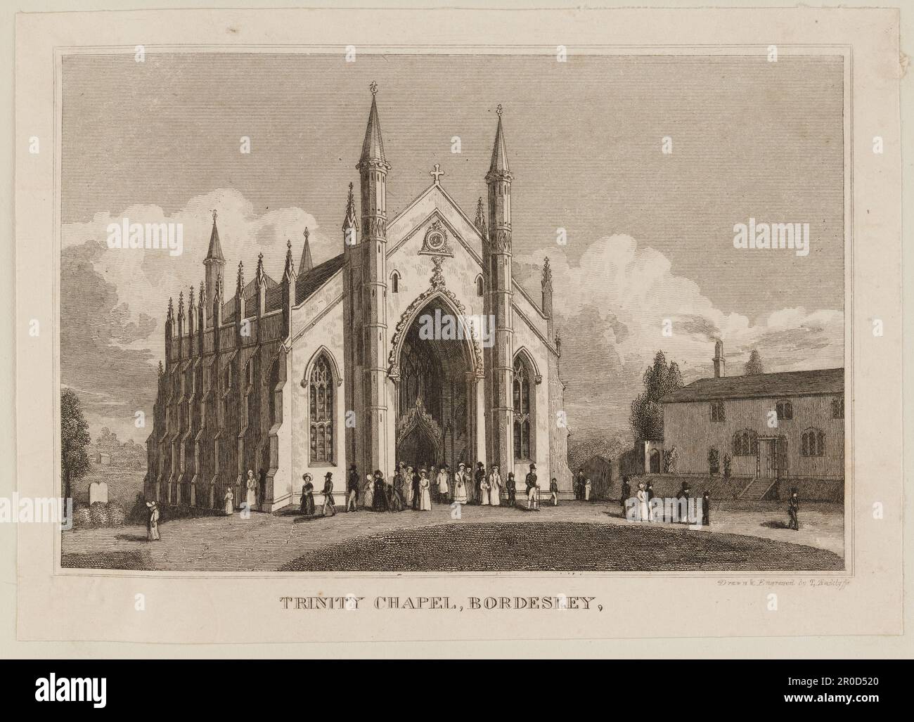 Engraving. - Trinity Chapel, Bordesley. Wilkinson Collection, Vol I ...