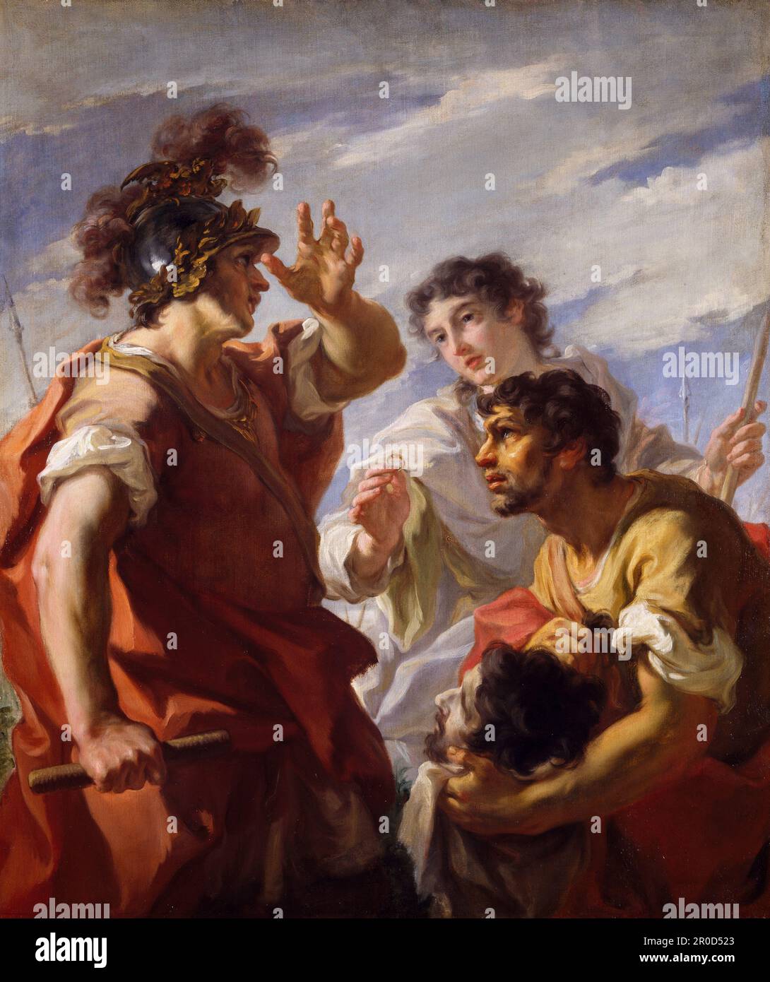 Caesar Before Alexandria, 1724-25. Gianantonio Pellegrini. Depicting ...