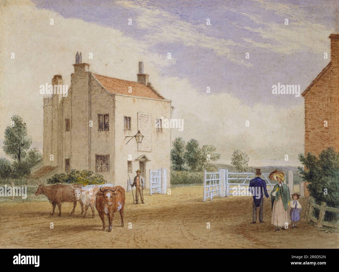 Hagley Road Toll Gate Birmingham, 1800. Charles Rudd Stock Photo - Alamy