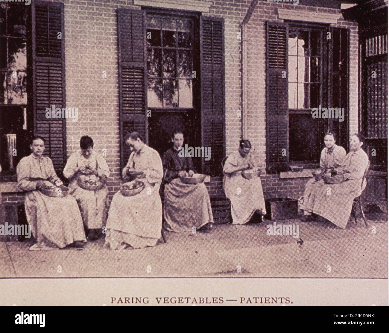 Paring Vegetables - Patients Stock Photo - Alamy