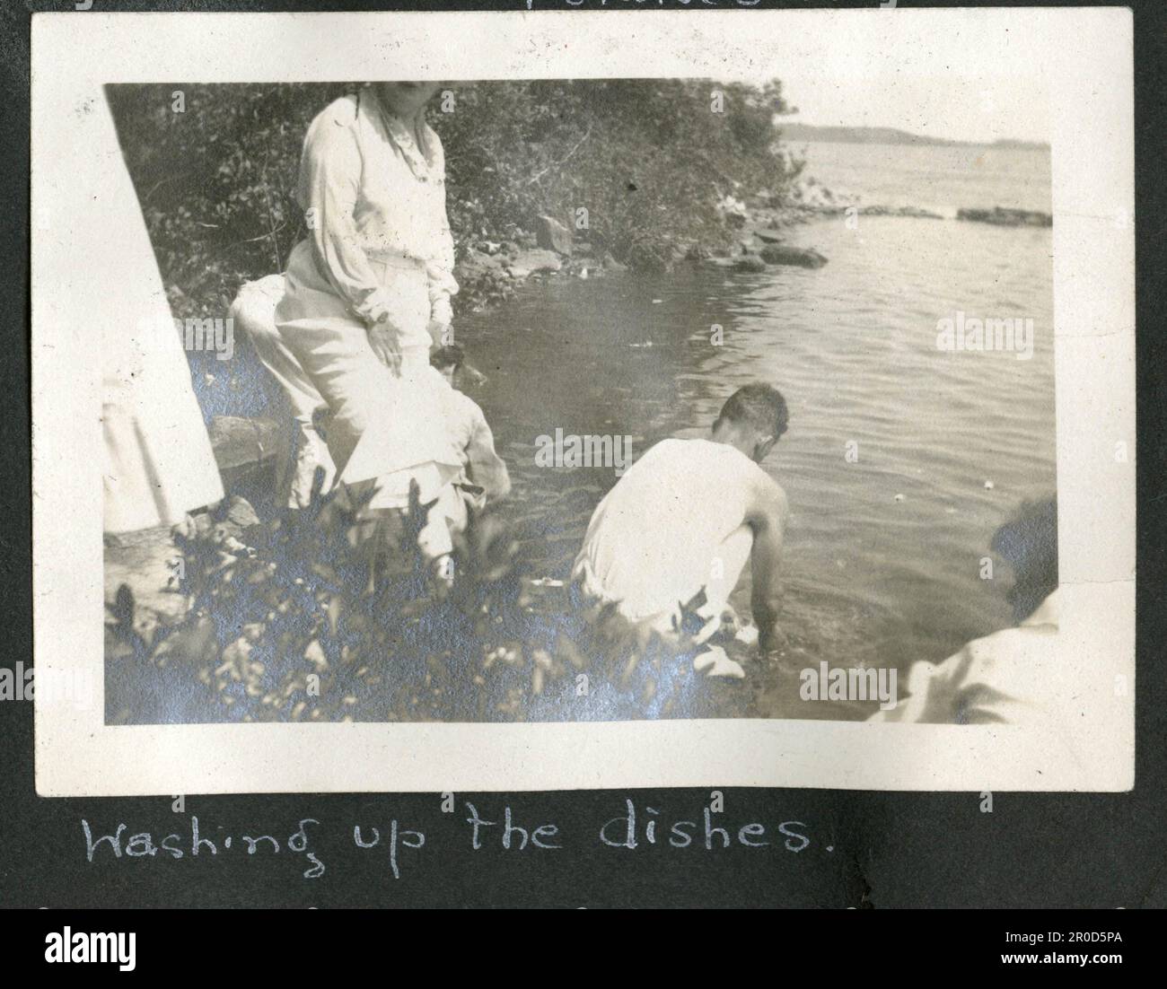 Leek Island Military Hospital: washing up the dishes Stock Photo - Alamy