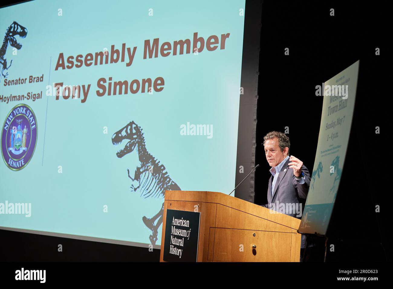 New York, New York, USA. 7th May, 2023. Assembly Member Tony Simone ...
