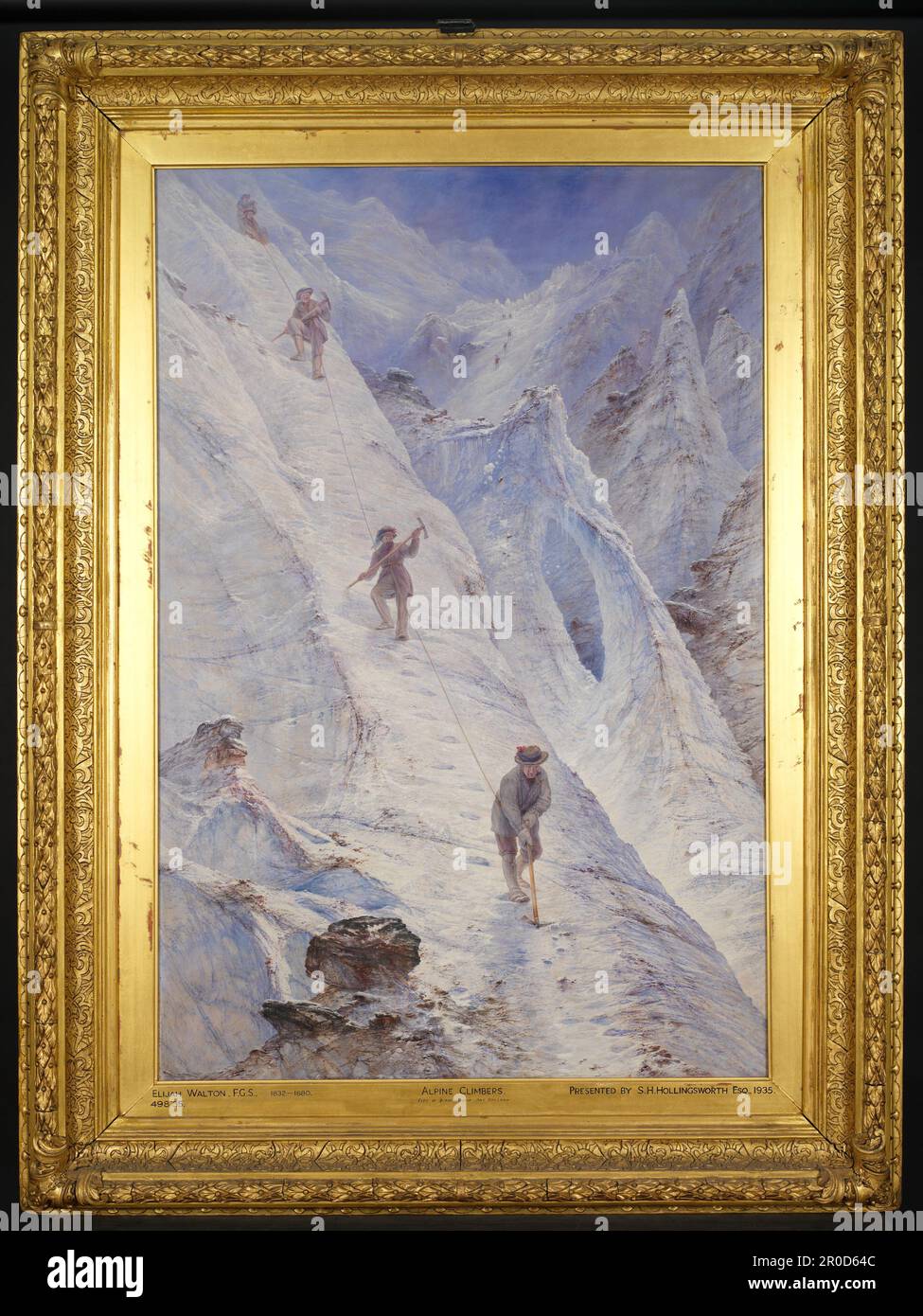 Alpine Climbers, 1869. Artist: Elijah Walton Stock Photo - Alamy