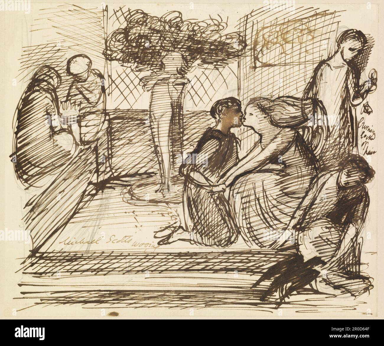 Dante gabriel rossetti sketch hi-res stock photography and images - Alamy