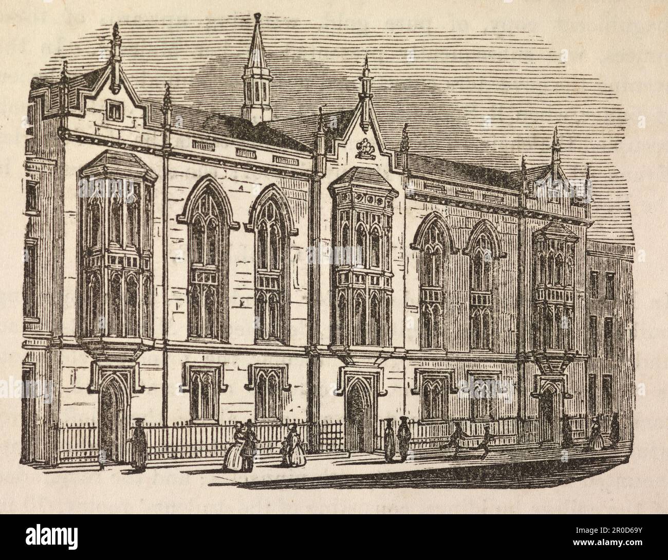 Engraving. - Queen's College, Birmingham. Wilkinson Collection, Vol I ...