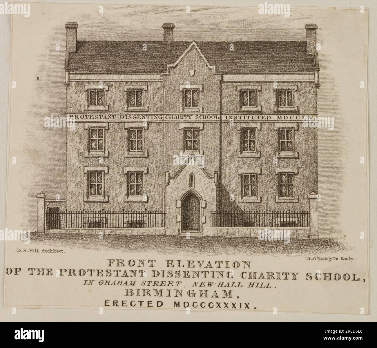 Engraving. - Protestant Dissenting Charity School, Birmingham ...