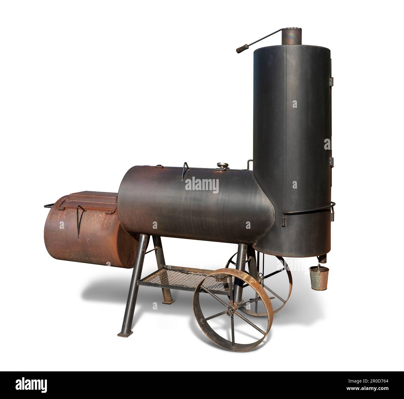 Barbecue smoker isolated in white back with shadow Stock Photo - Alamy