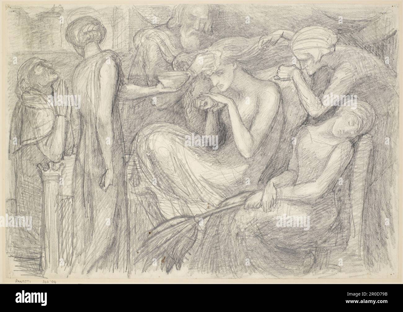 The Death of Lady Macbeth - Compositional Study, 1875. Dante Gabriel ...