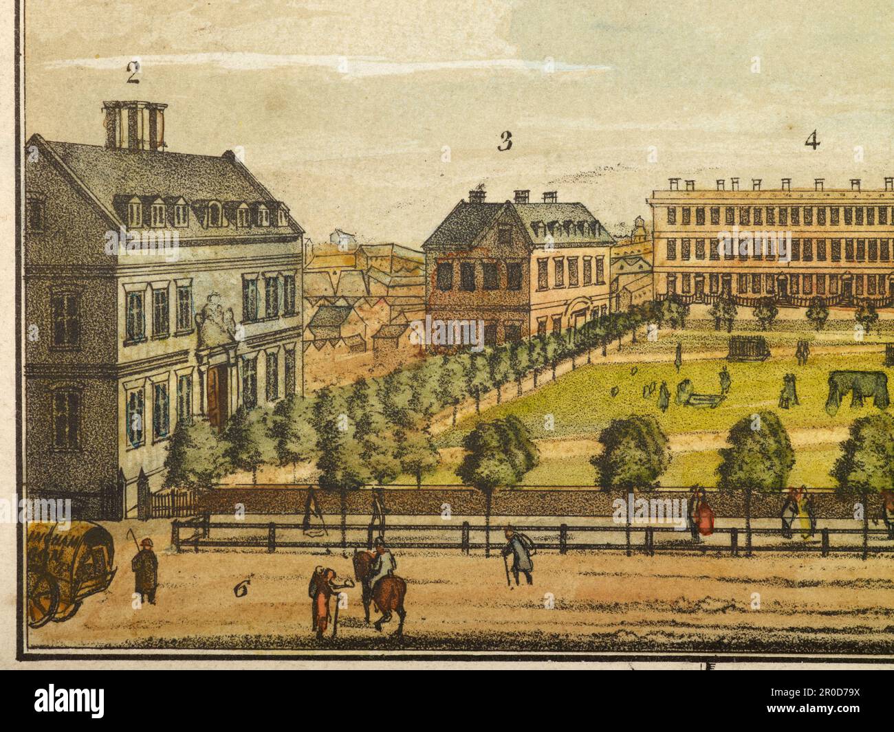 Detail of The North Prospect of St Philip's Church.&c. in Birmingham ...