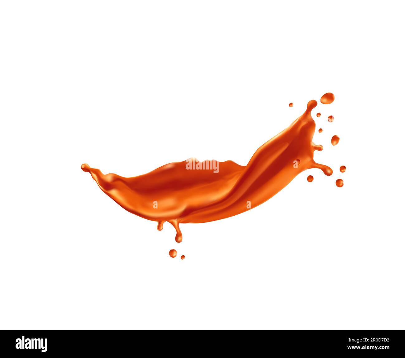 Caramel sauce wave swirl splash. Toffee cream or sauce, melded sugar ...