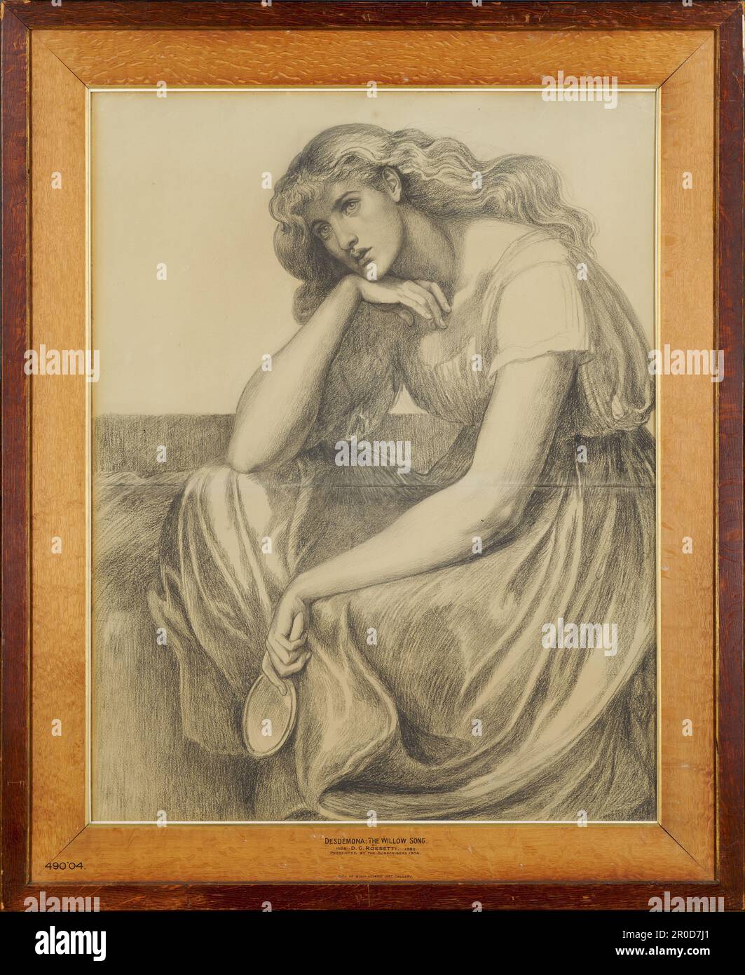 Desdemona's Death Song - Drapery Study,1879-81. Dante Gabriel Rossetti ...