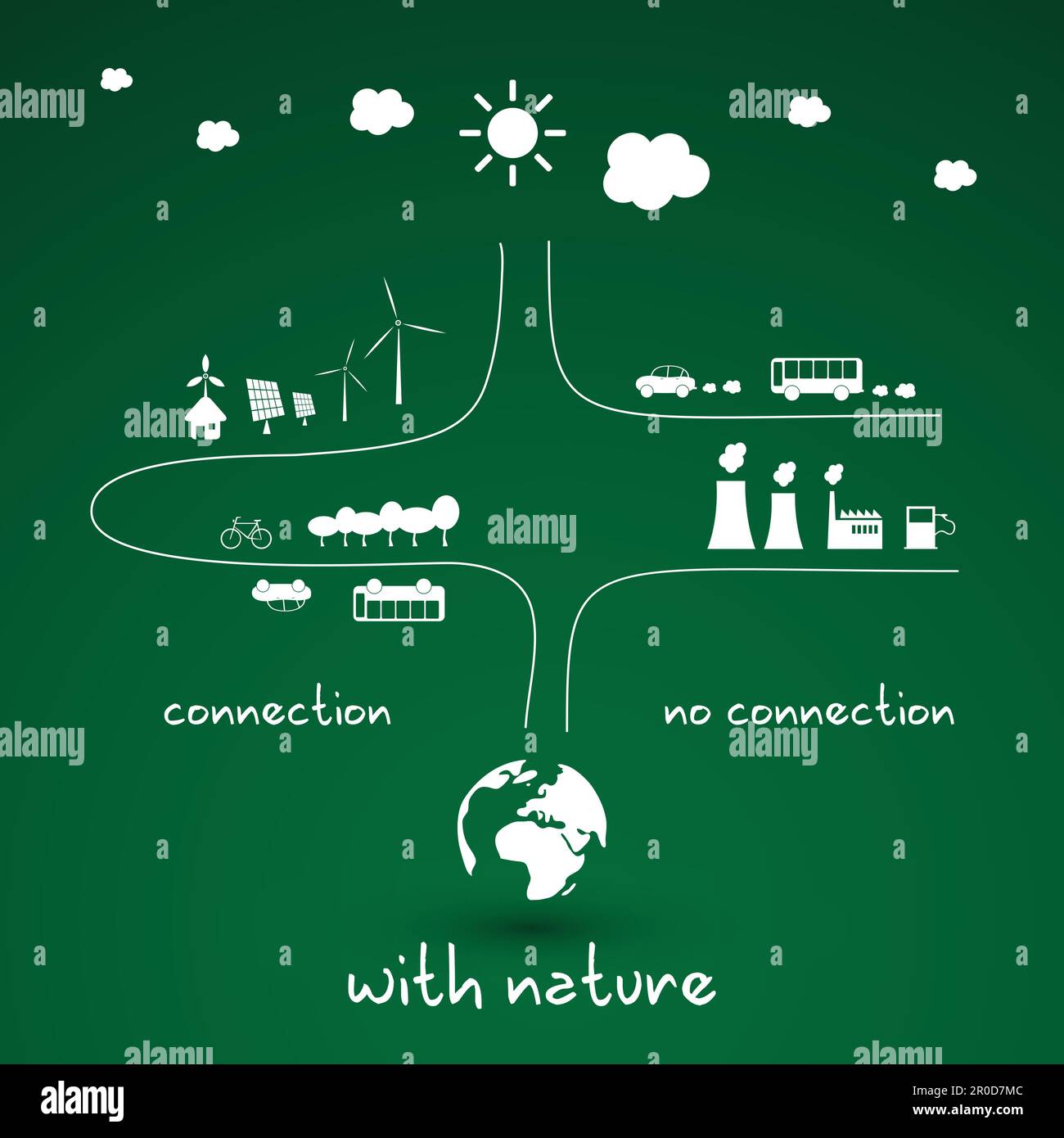 Environmentally sustainable building design Stock Vector Images - Alamy