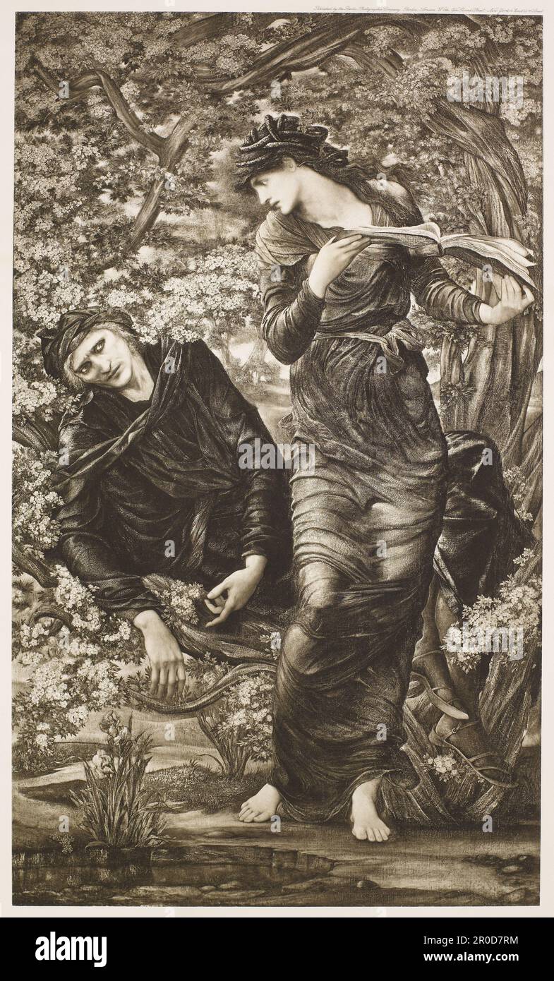 The Beguiling of Merlin,1900. After: Sir Edward Burne-Jones (d.1898 ...