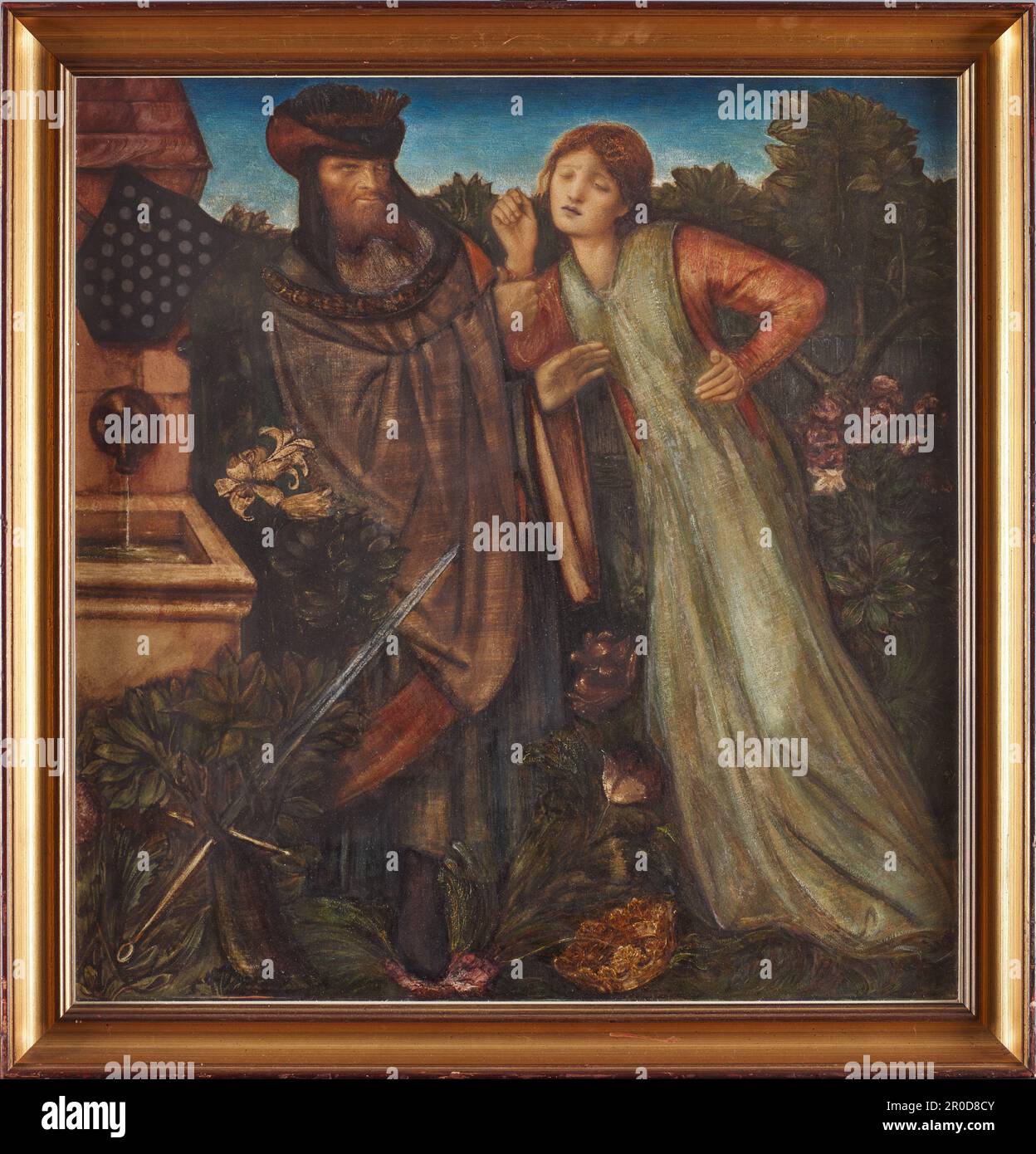 King Mark and La Belle Iseult, 1862. Artist: Edward Burne-Jones Stock ...