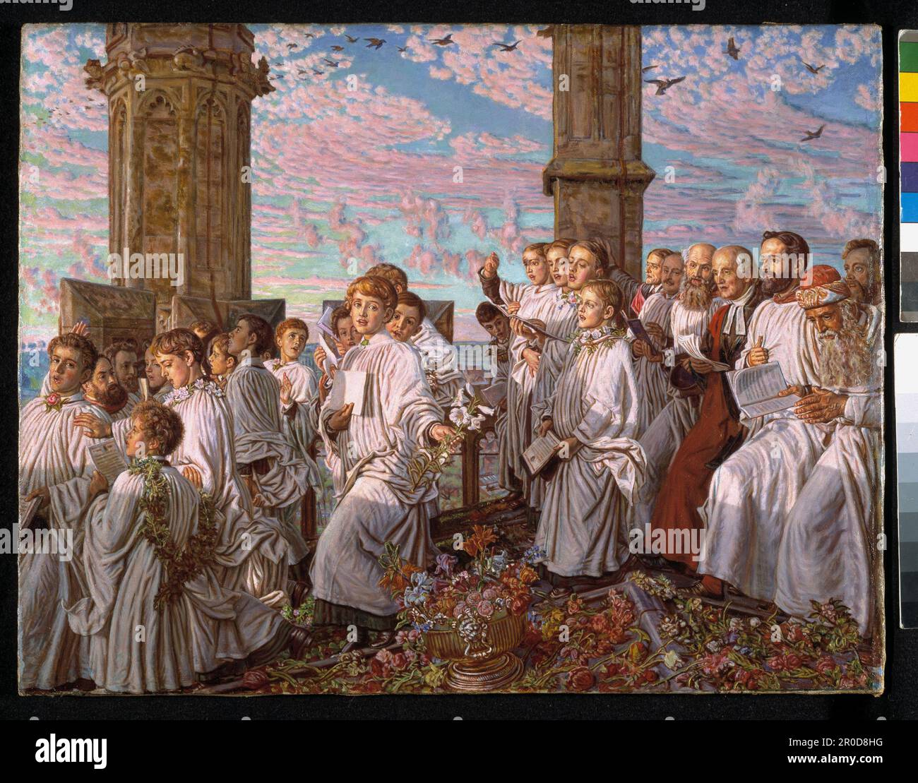 May Morning on Magdalen College Tower, Oxford, Ancient Annual Ceremony ...