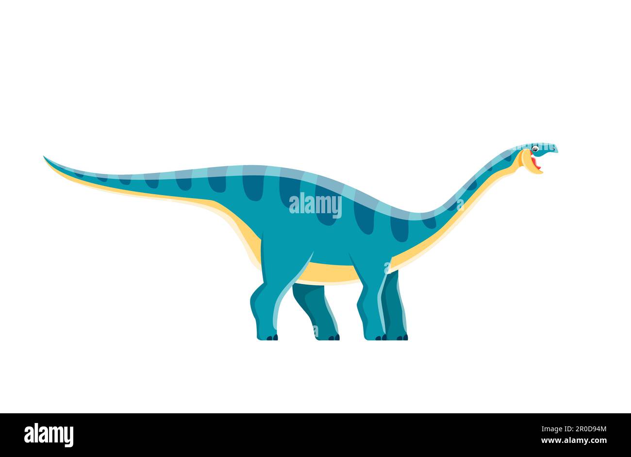 Cartoon Coloradisaurus dinosaur character, cute dino of Jurassic ...
