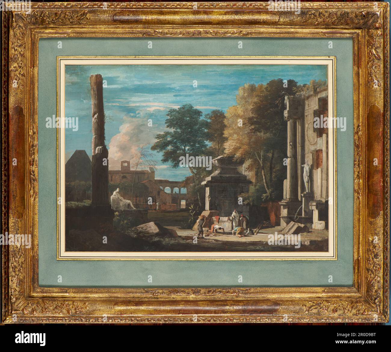 Venetian Capriccio With a Body Being Exhumed and a Franciscan Monk in ...