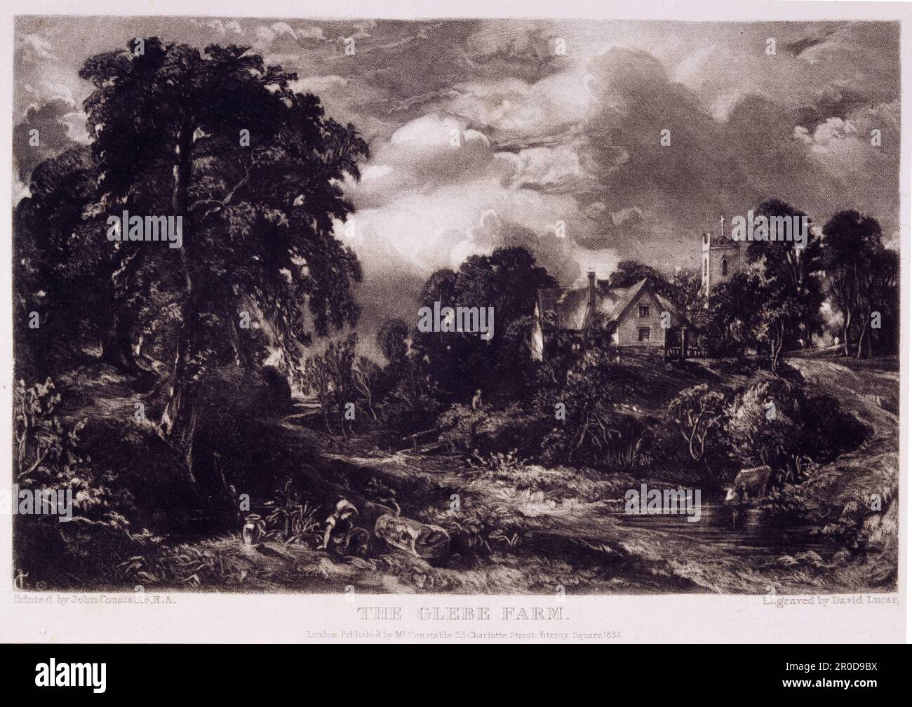 Mezzotint, The Glebe Farm, 1830-1831. Engraver: David Lucas. After ...