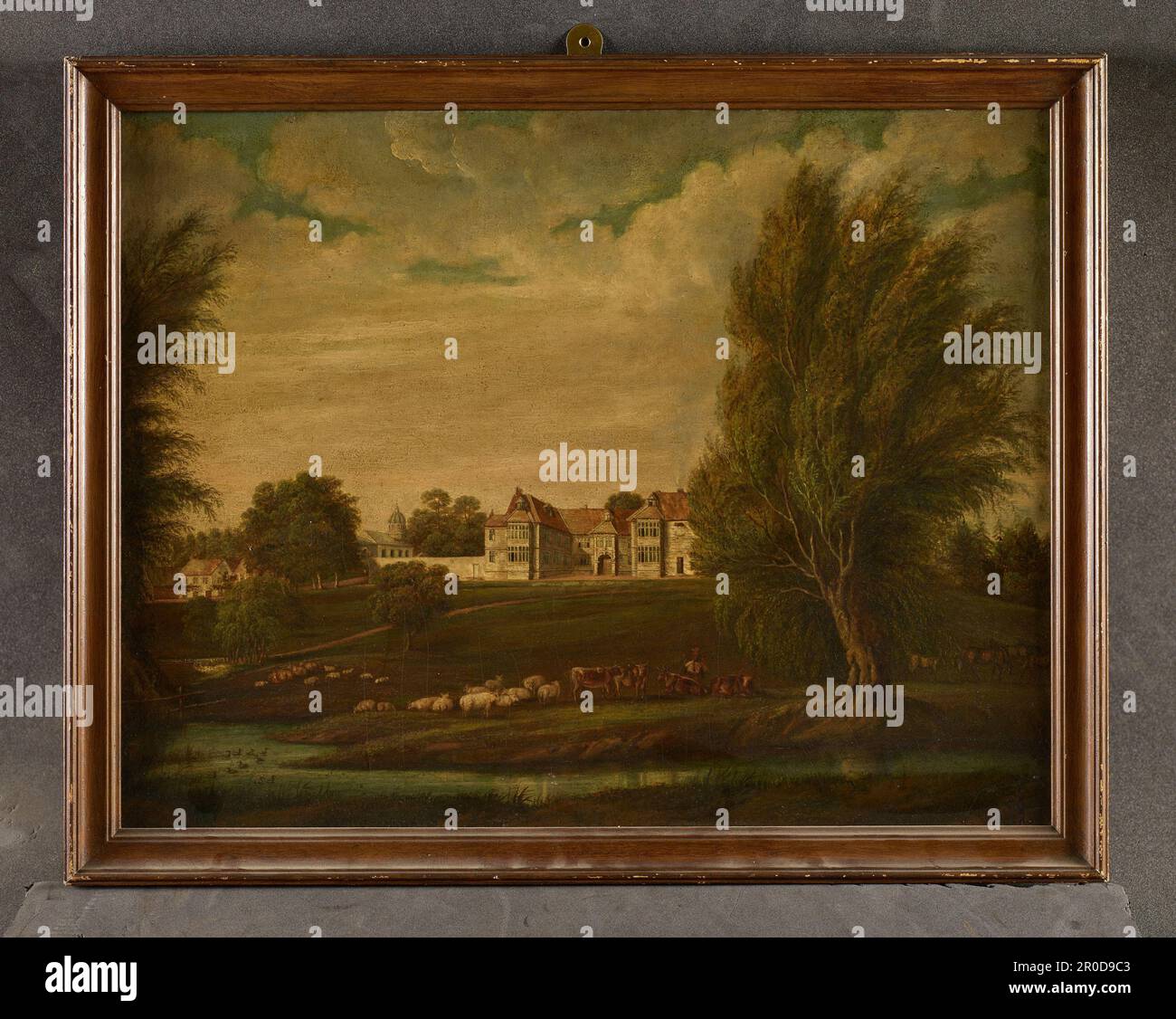 Birdingbury Hall, Warwickshire, 1800. British School Stock Photo - Alamy