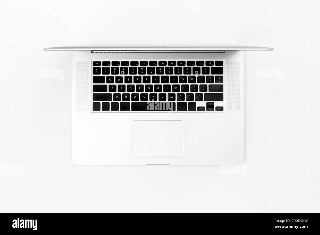 Typing laptop above view Black and White Stock Photos & Images - Alamy