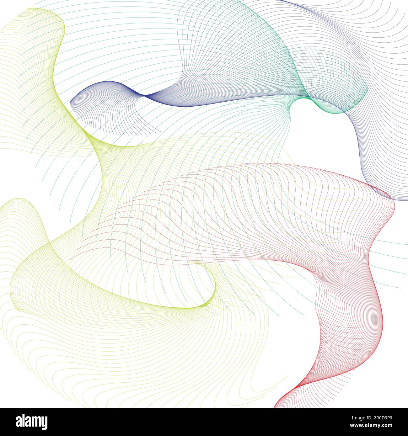 Colorful wavy background with a white background Stock Vector Image ...