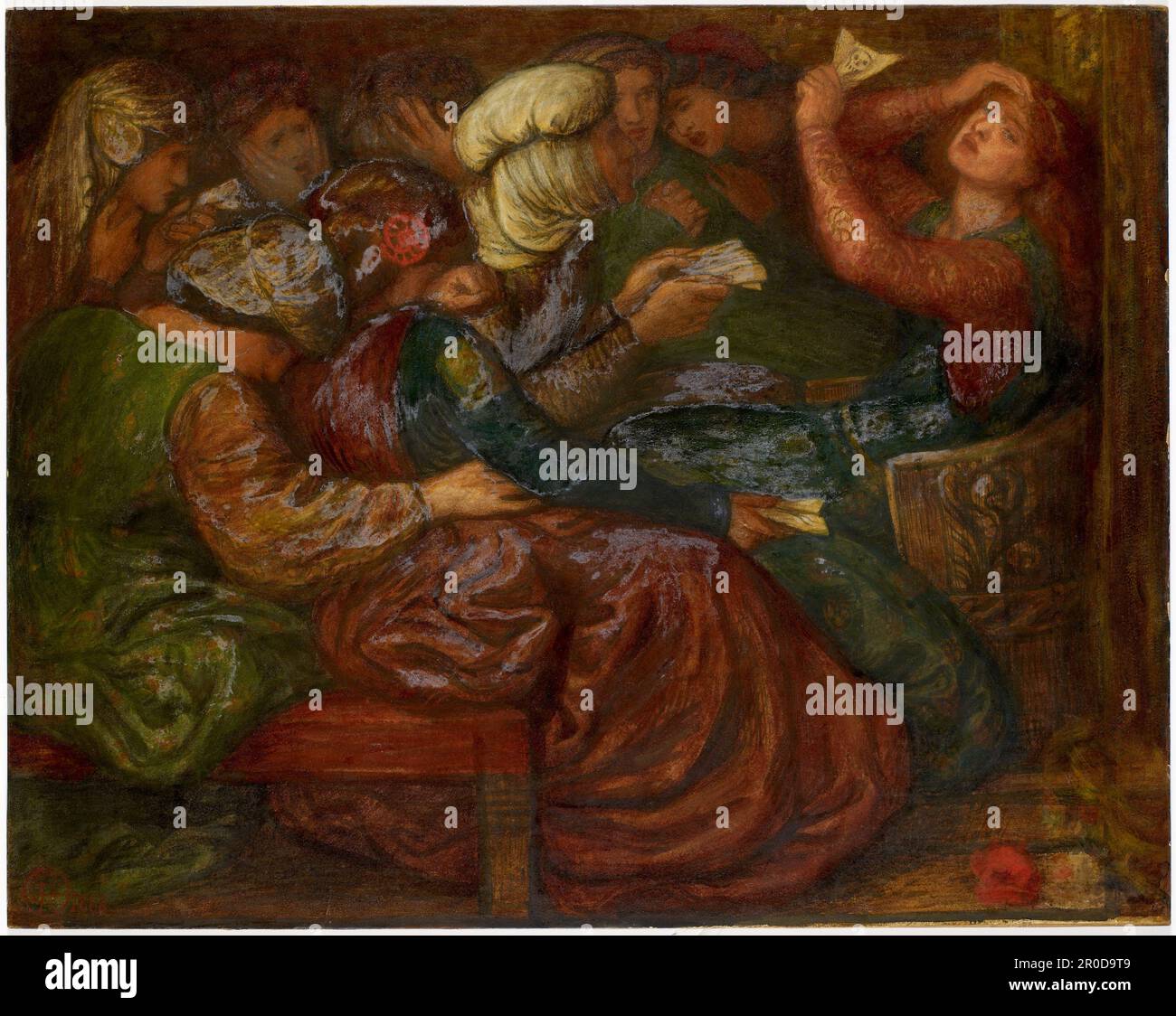 St George and the Dragon - Princess Sabra Drawing the Lot, 1868. Artist ...