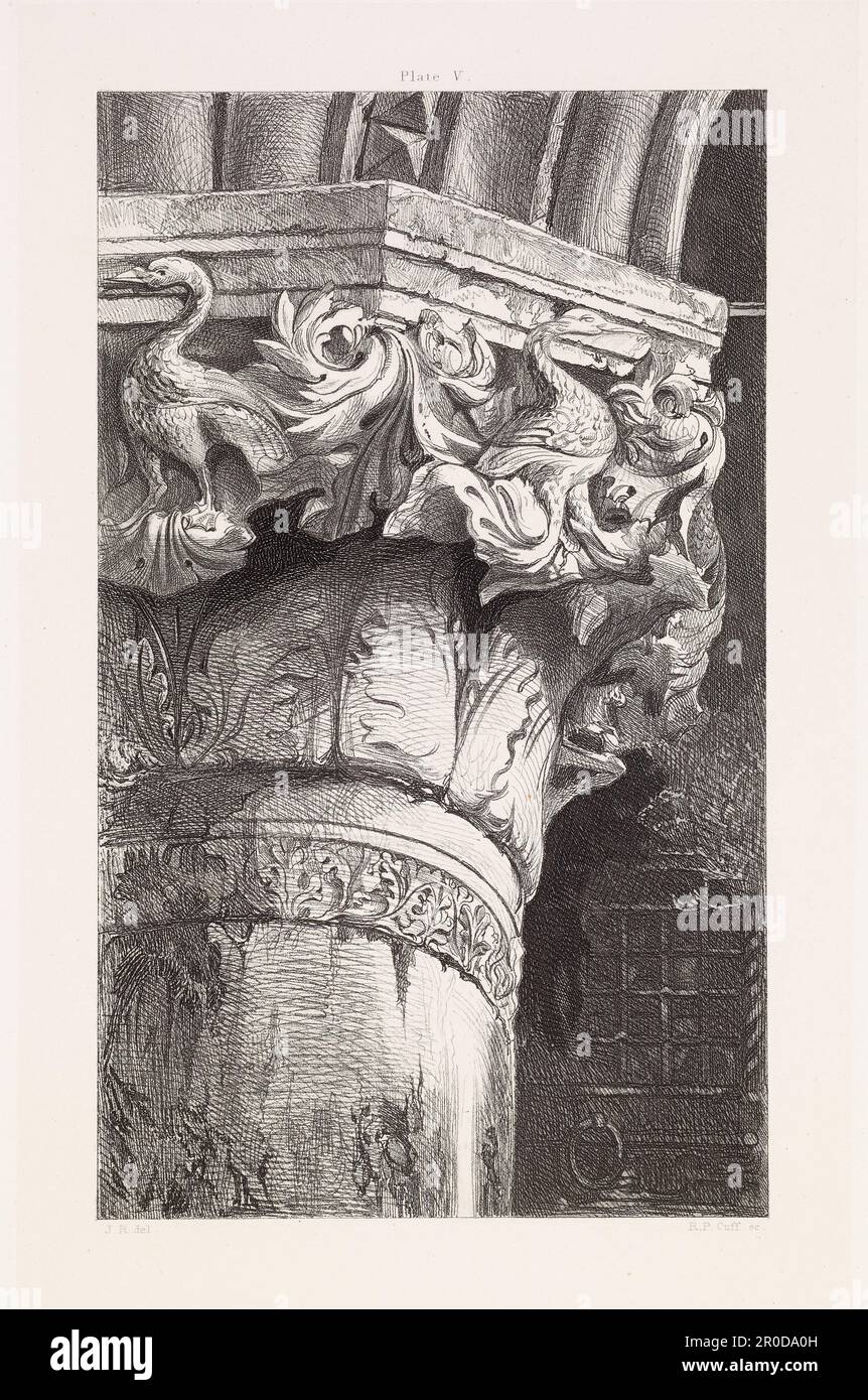 Plate V (Plate 5). The Seven Lamps of Architecture - Ornaments from ...