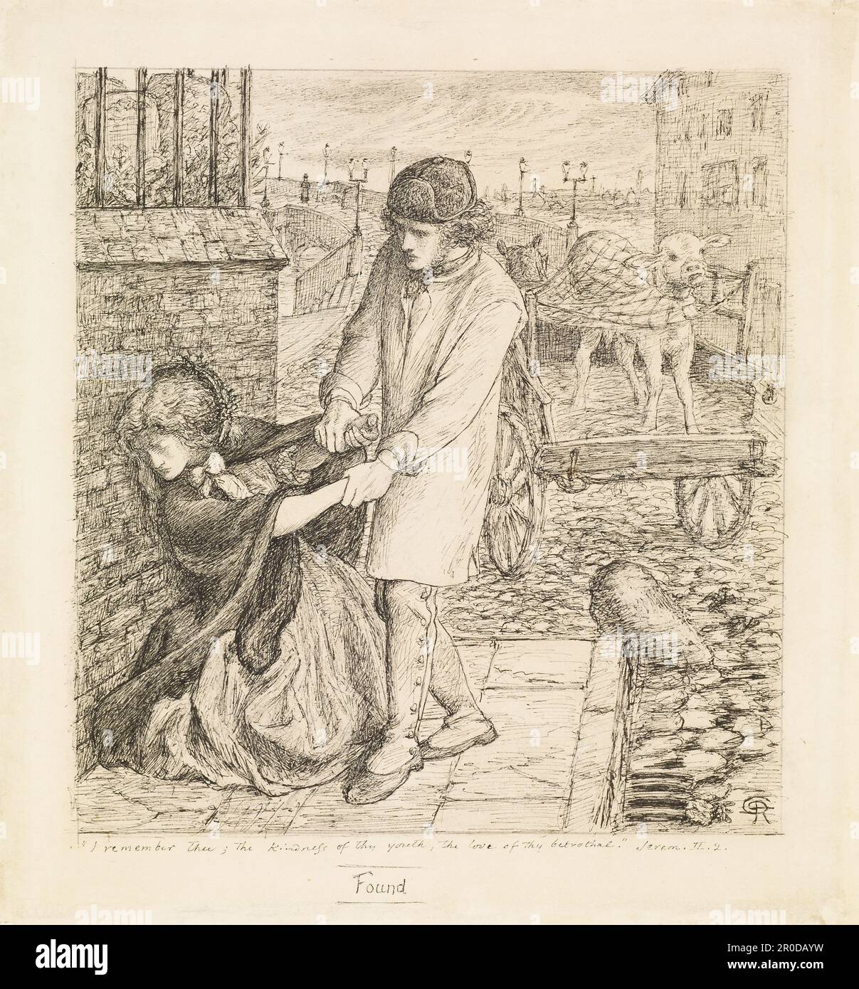 Found - Compositional Study, 1854-55. Artist: Dante Gabriel Rossetti ...
