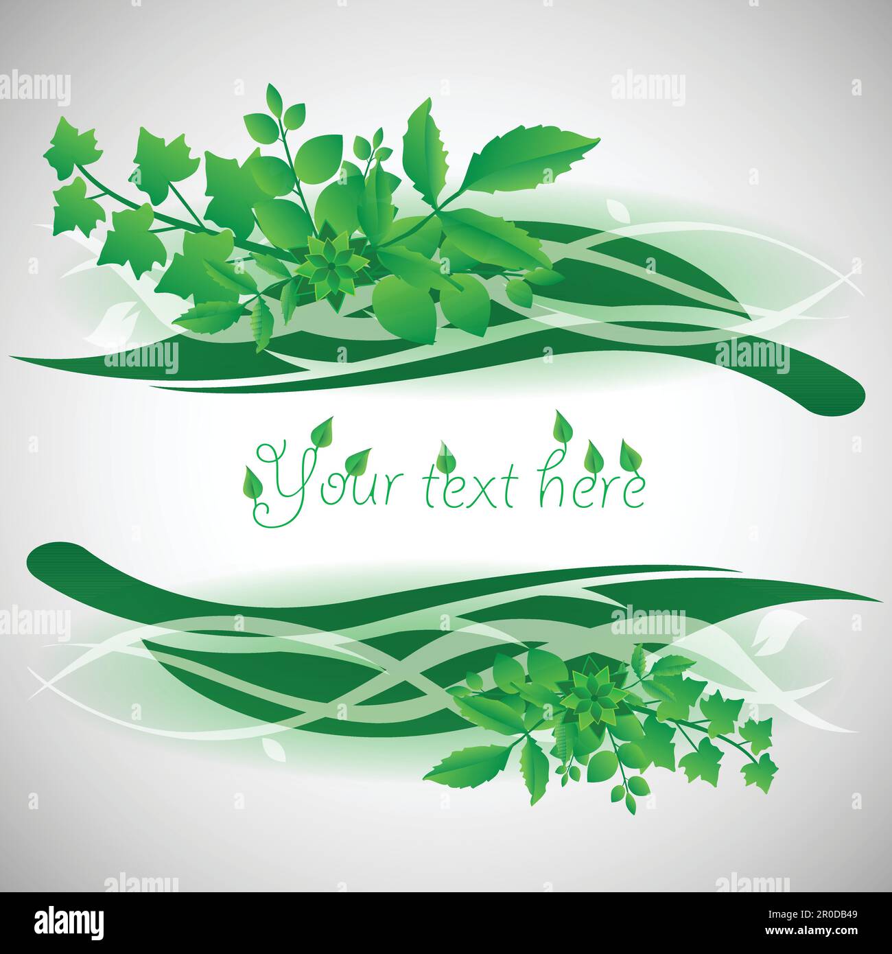 Natural Background Concept Design with Leaves Stock Vector Image & Art ...
