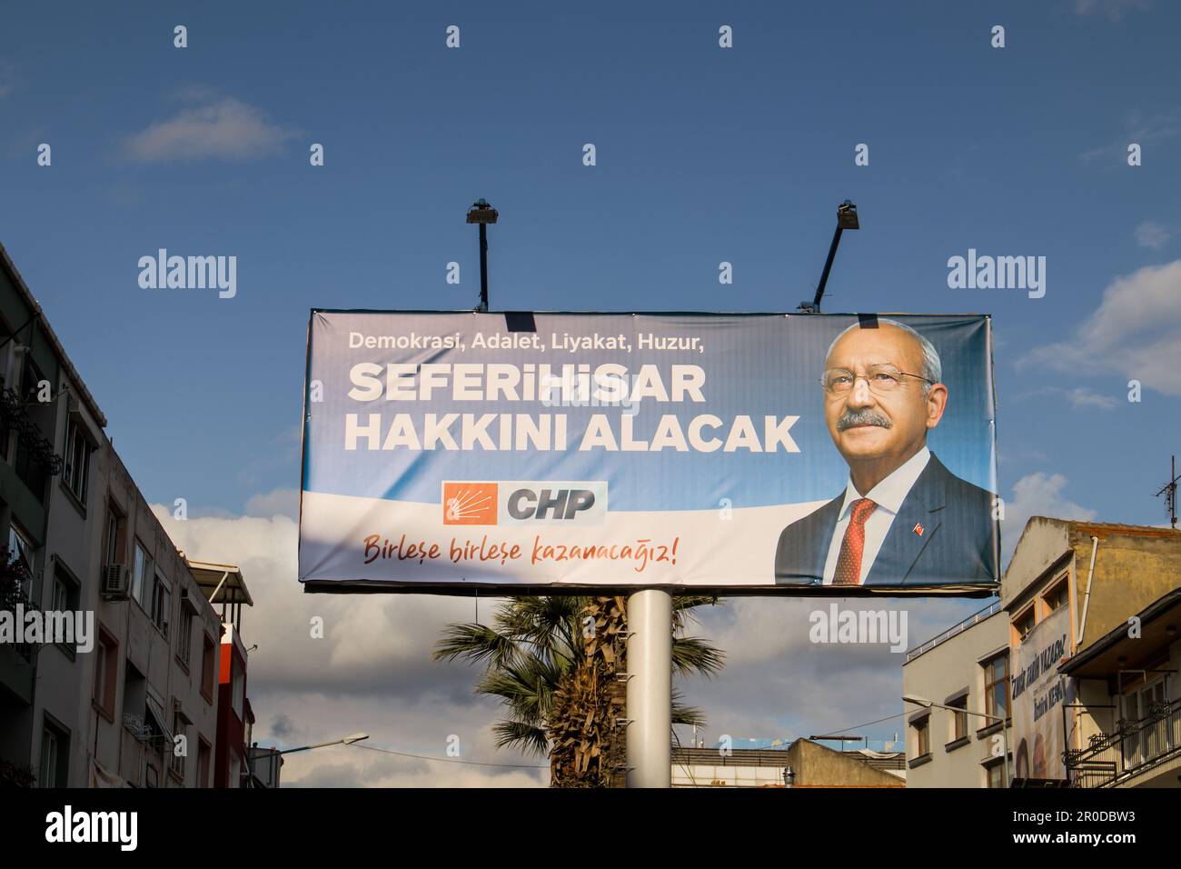 Izmir,Seferihisar,Turkey 04.27.2023 The election slogan of Mr. Kemal ...