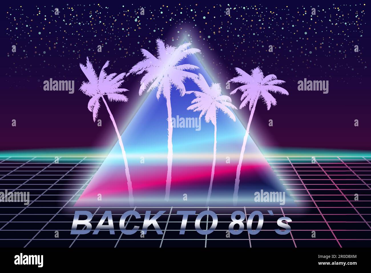 Back to 80 s retro banner vaporwave aesthetic background Synthwave ...