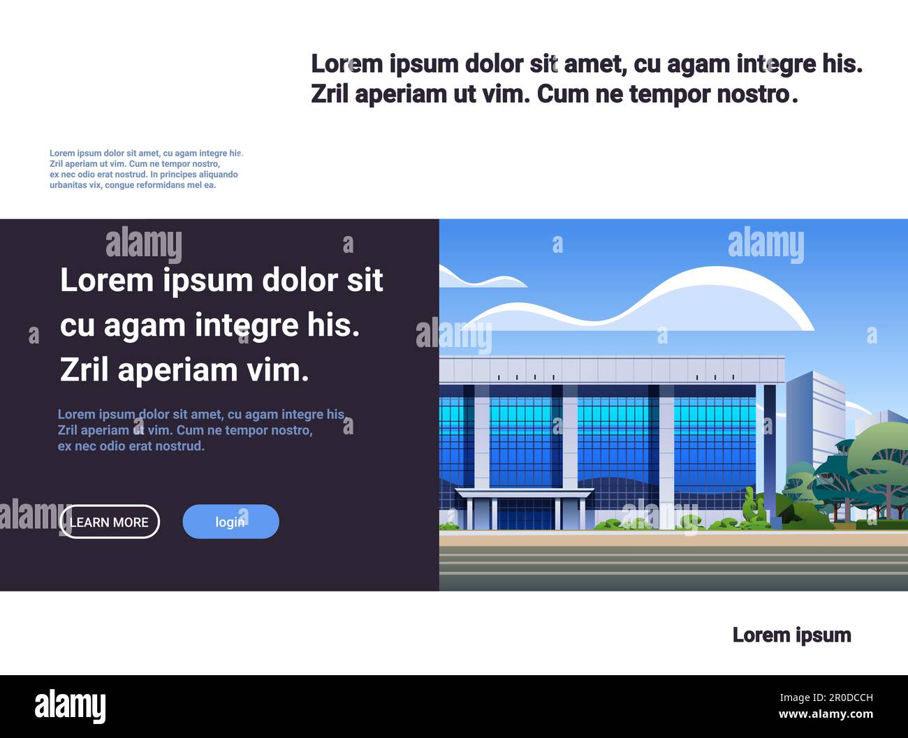 modern office building exterior commercial business center with large ...