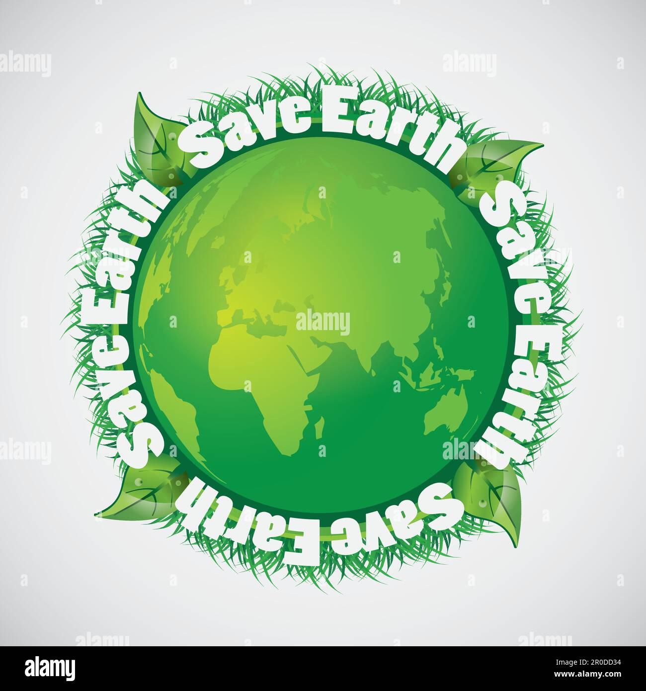 Save the Earth - Green Eco Earth Globe Background Stock Vector Image ...