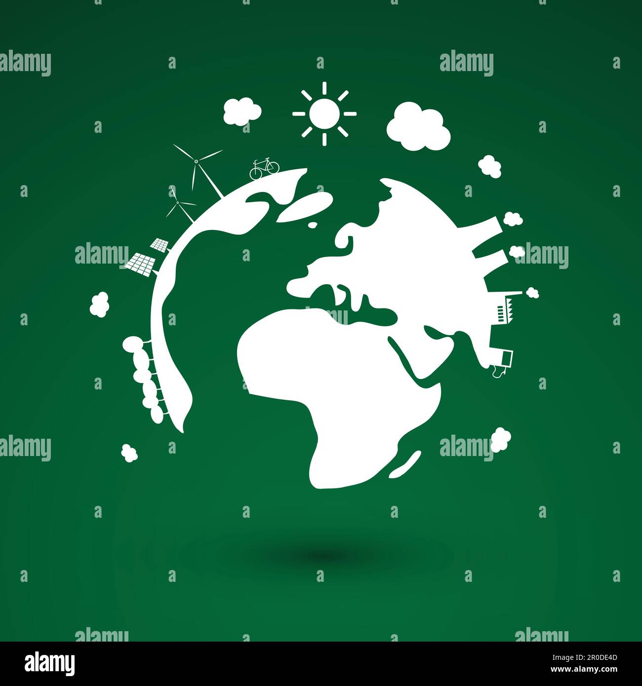 Think Green, Green Electricity, Eco Friendly Ideas - Earth Globe ...