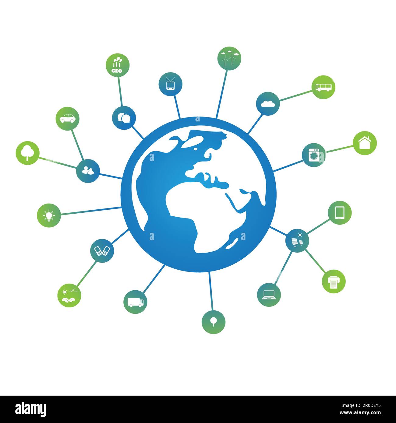 Eco Friendly Technology, Worldwide Connections, Networks - Design ...