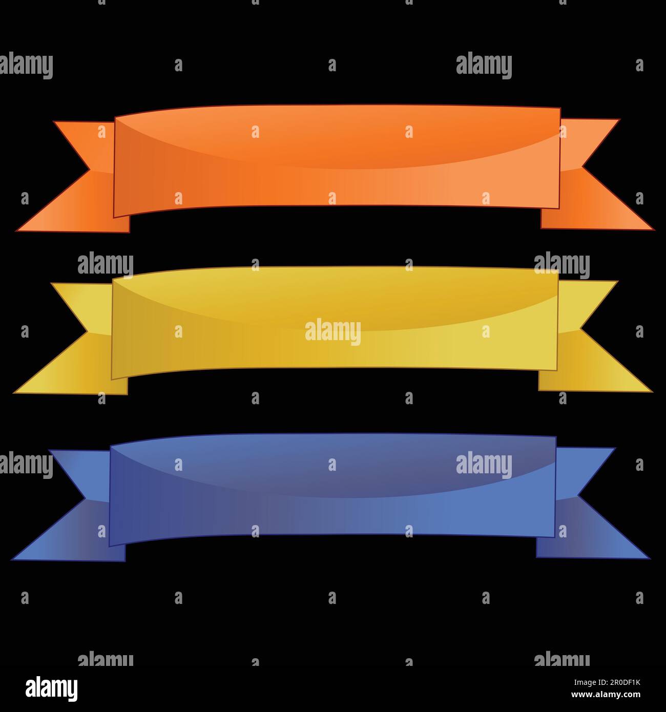 Set of ribbons Stock Vector Image & Art - Alamy