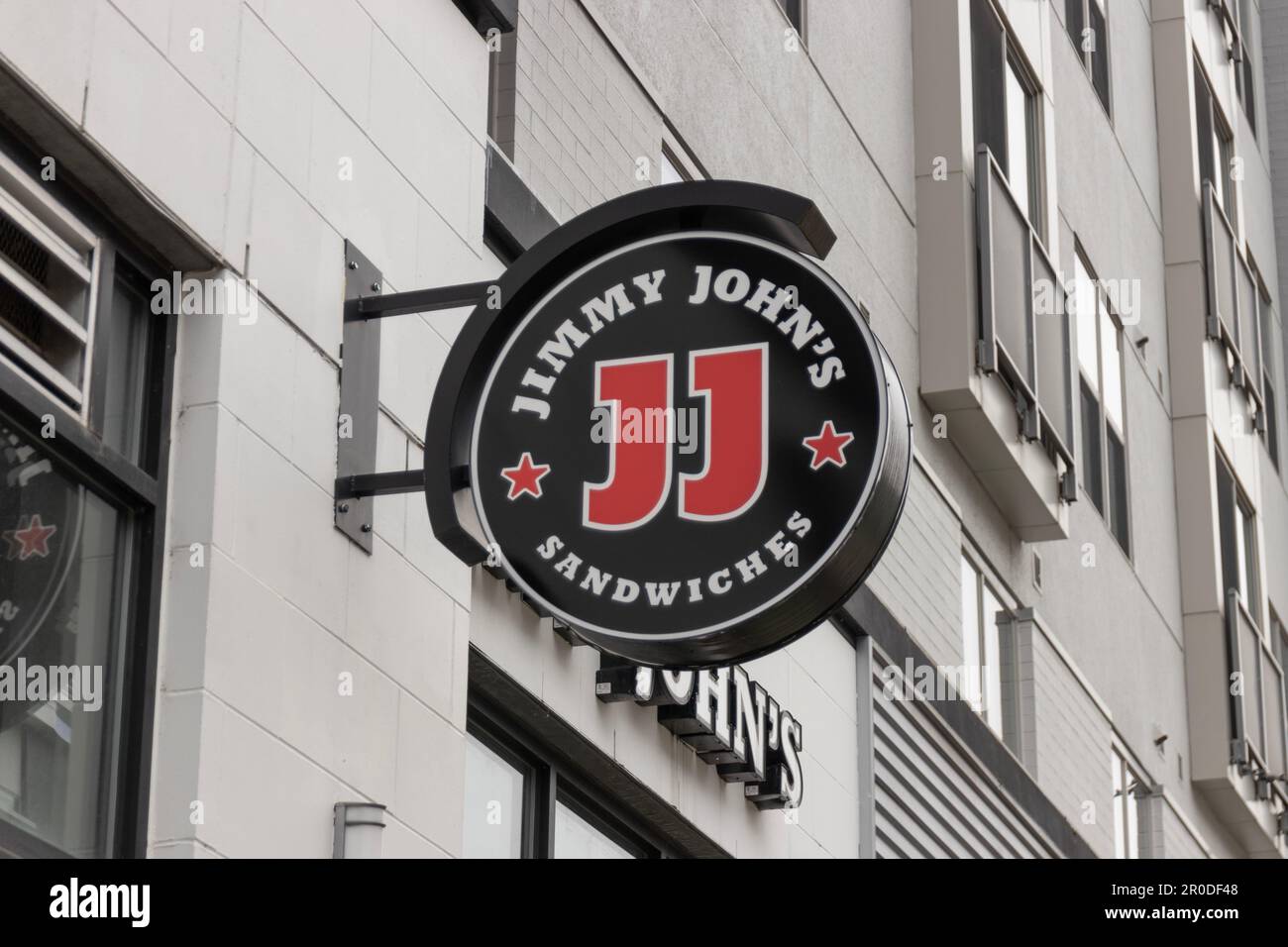 Cincinnati - Circa May 2023: Jimmy John's Gourmet Sandwich Restaurant ...
