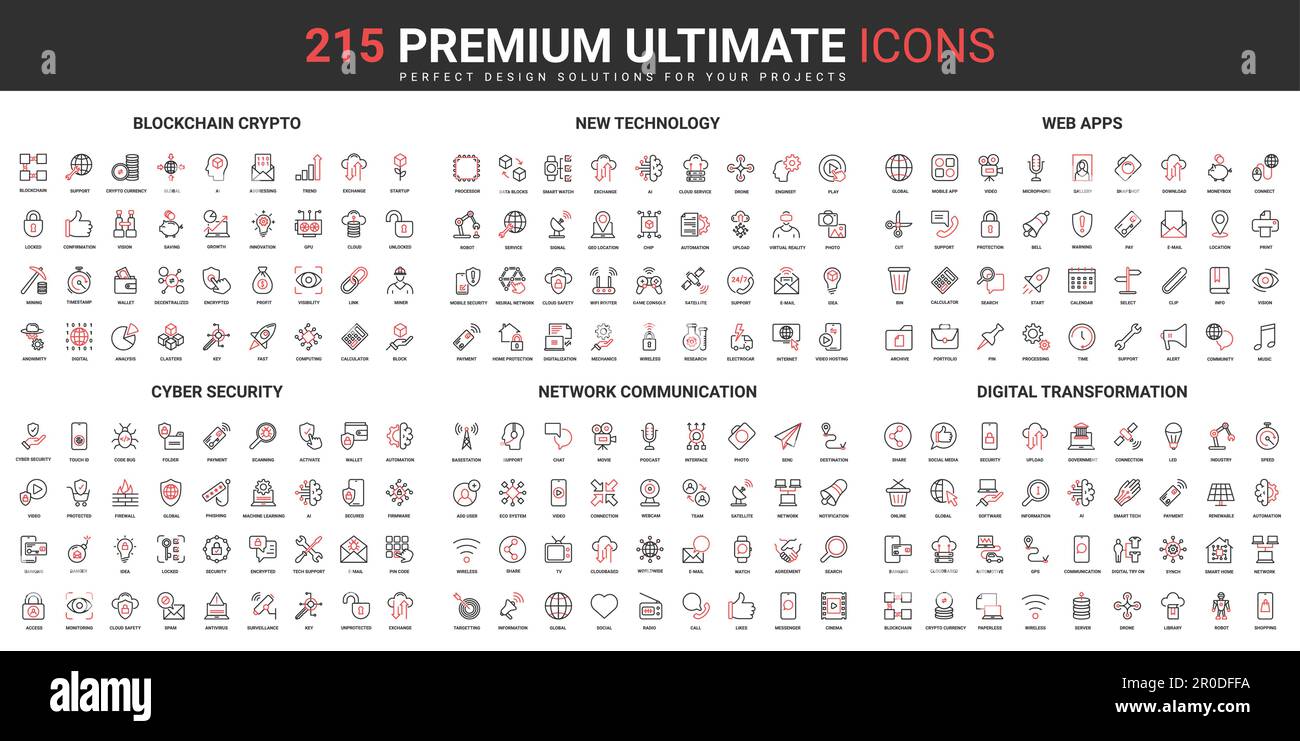 Blockchain crypto, new technology, web apps, cyber security, network ...