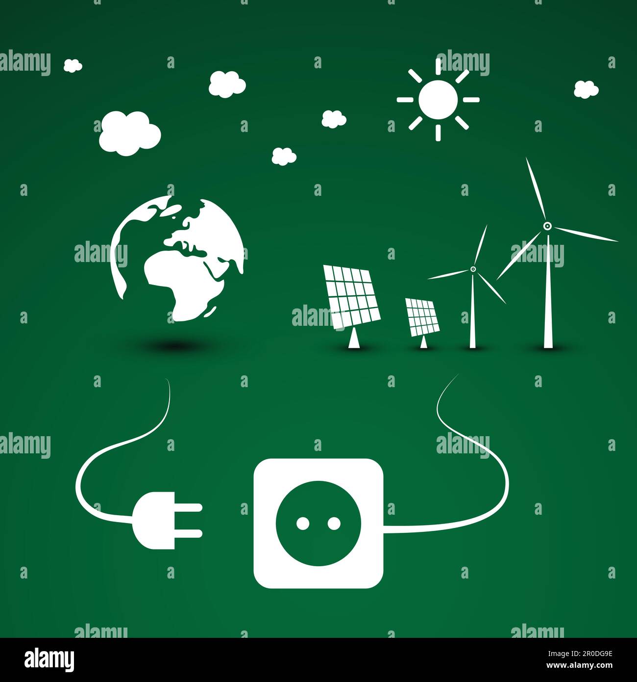 Eco Energy Illustration Stock Vector Image & Art - Alamy