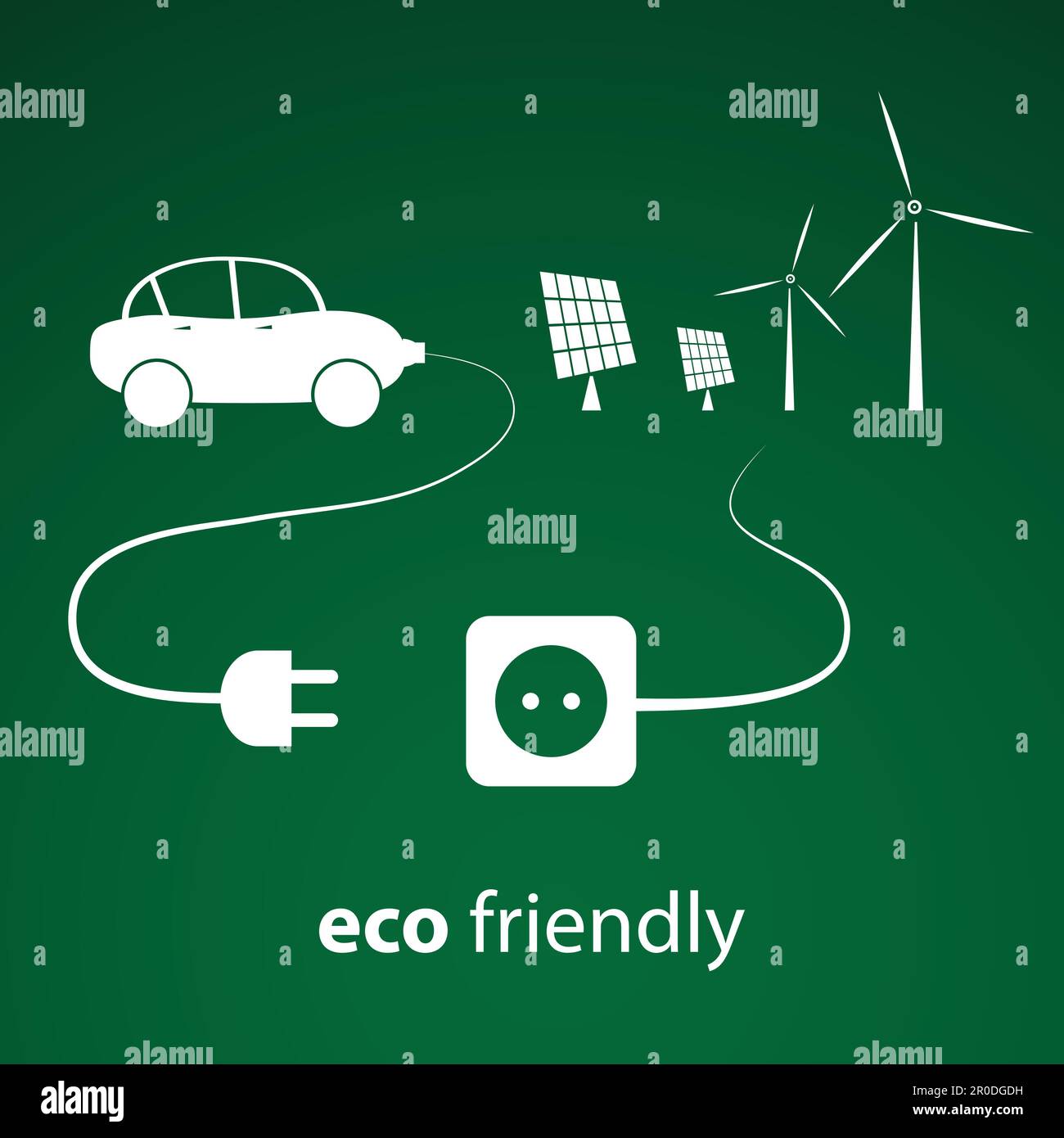 Eco Energy - Vector Illustration Stock Vector Image & Art - Alamy