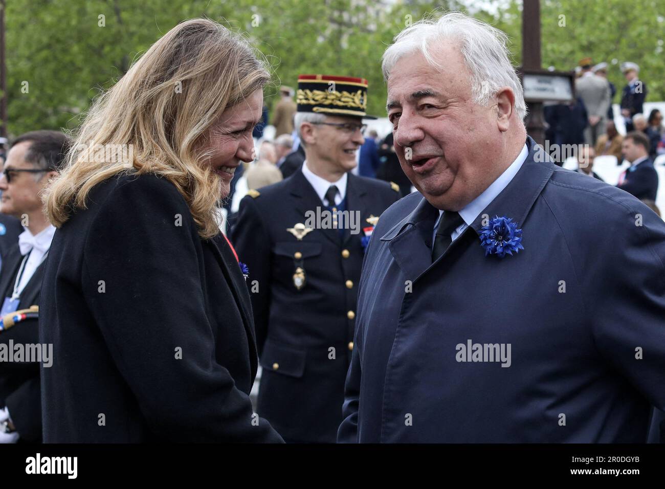 La présidente de l'Assemblée nationale, Yaël Braun-Pivet et Gérard ...