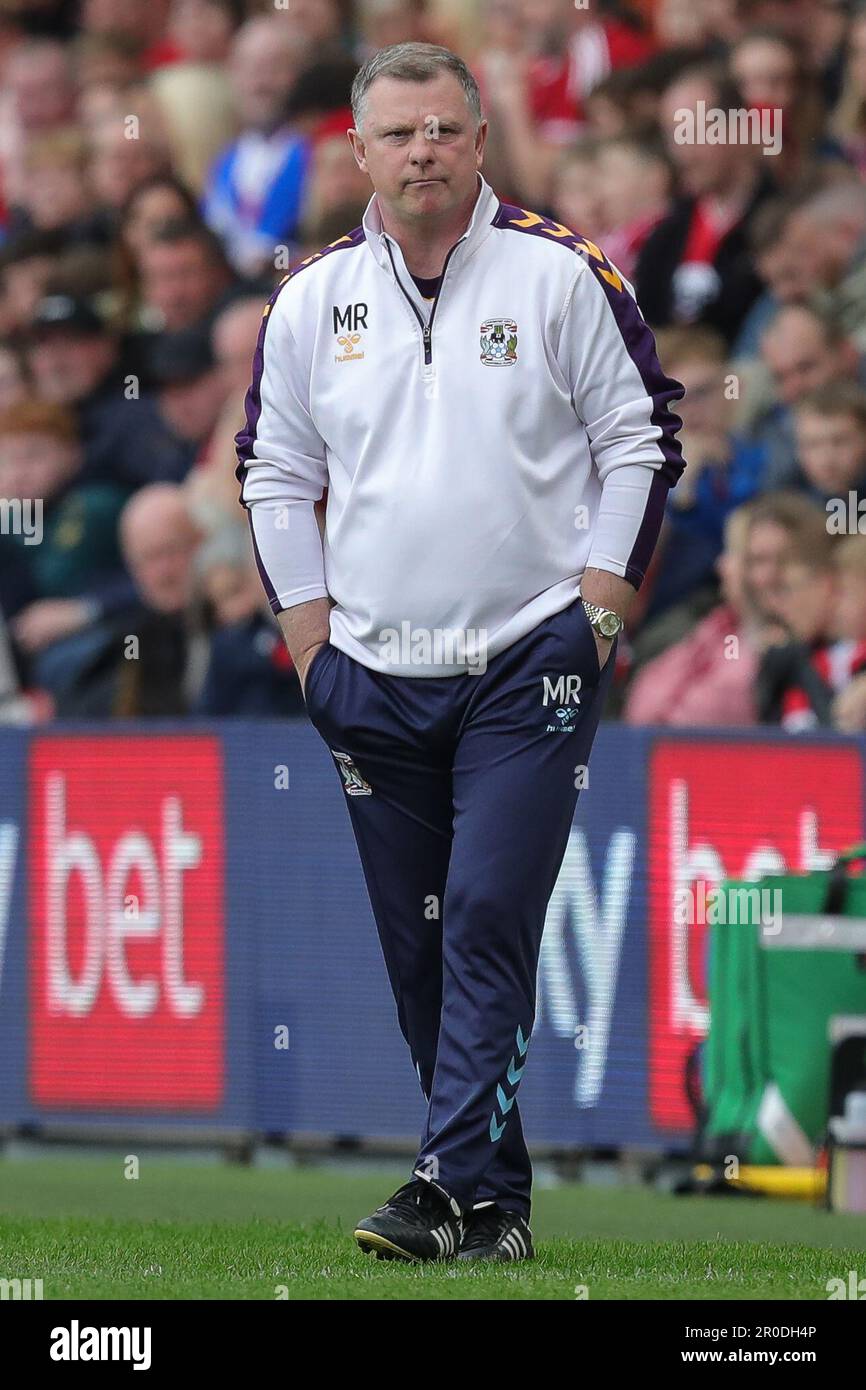Mark Robins Manager of Coventry City during the Sky Bet Championship ...