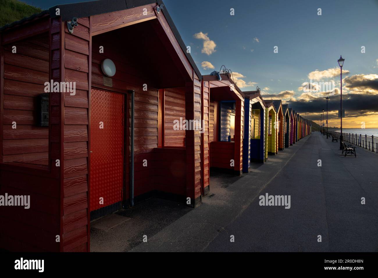 Beach Huts, Saltburn by the Sea, North Yorkshire Stock Photo - Alamy