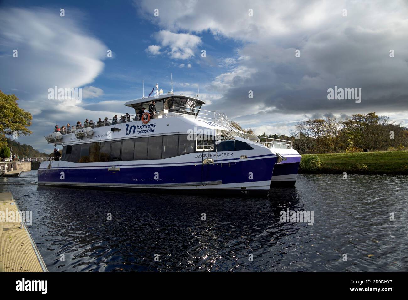 The Caledonian Canal connects the Scottish east coast at Inverness with ...