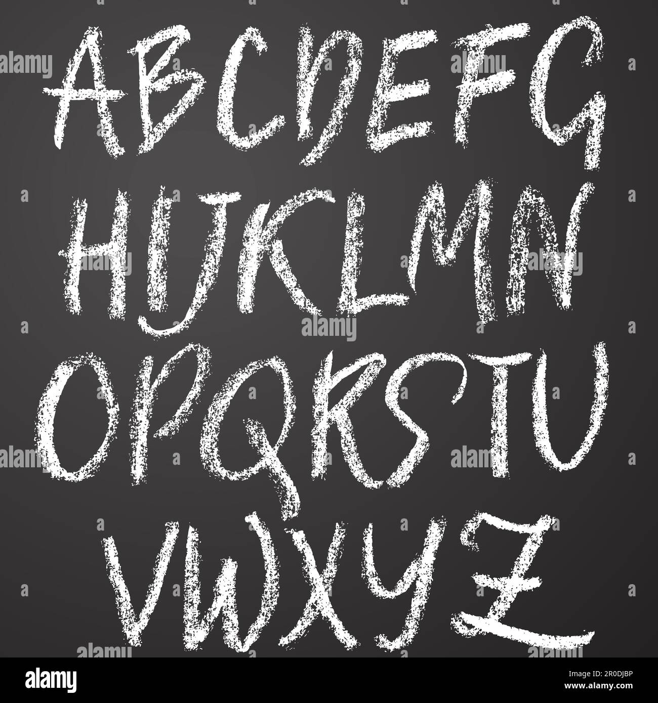 Chalk Board Letters Vector Set Stock Vector Image & Art - Alamy