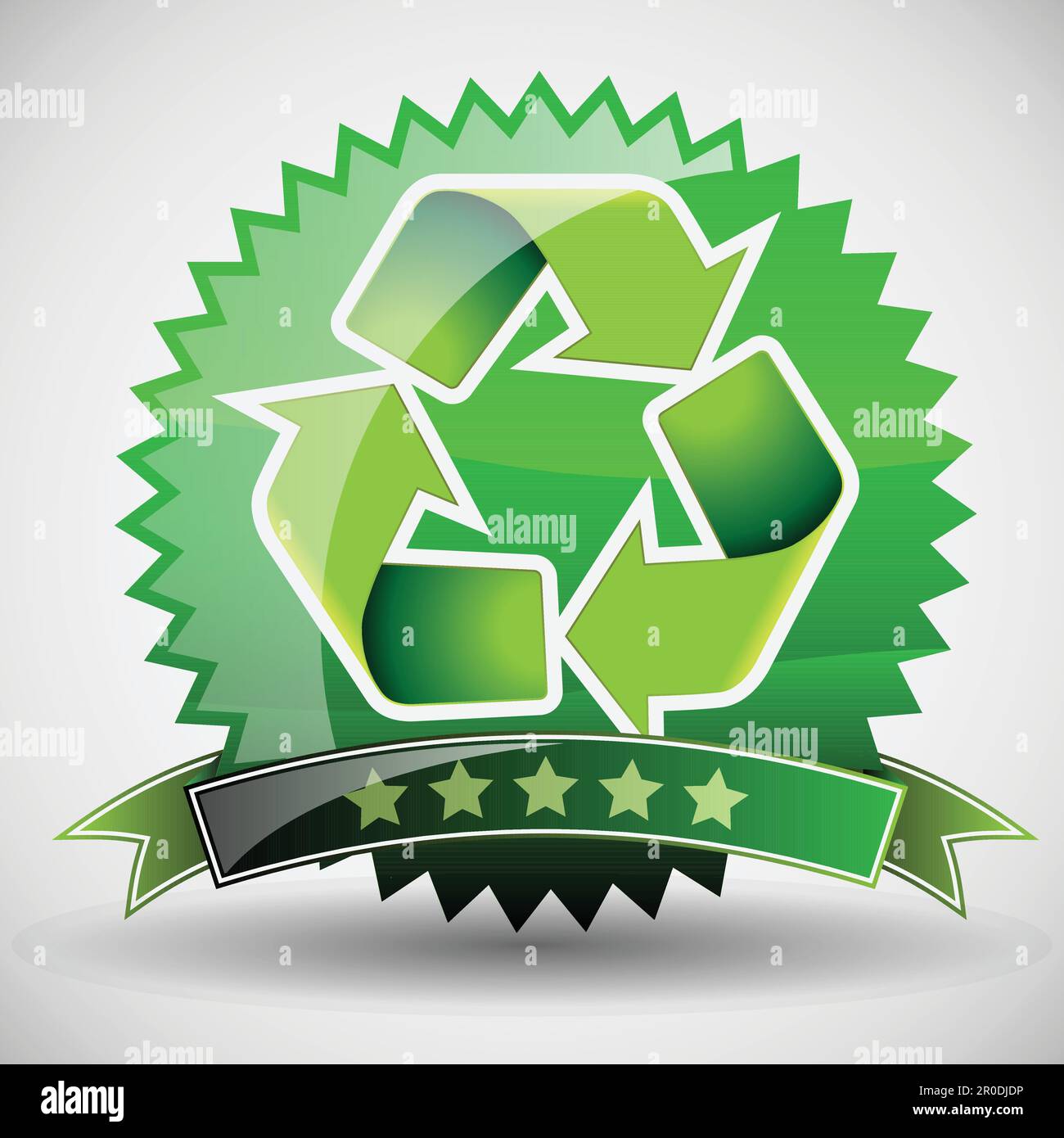 Illustration of Recycling Label Stock Vector Image & Art - Alamy