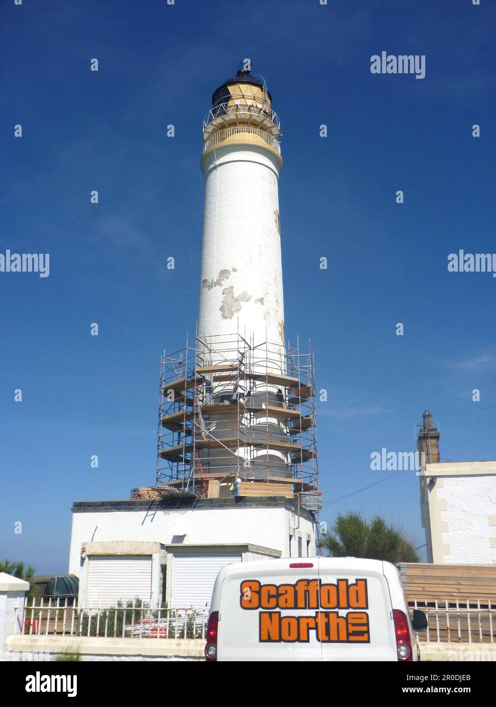 Scaffolding - Coastal East Lothian : Scaffold North At Barns Ness ...