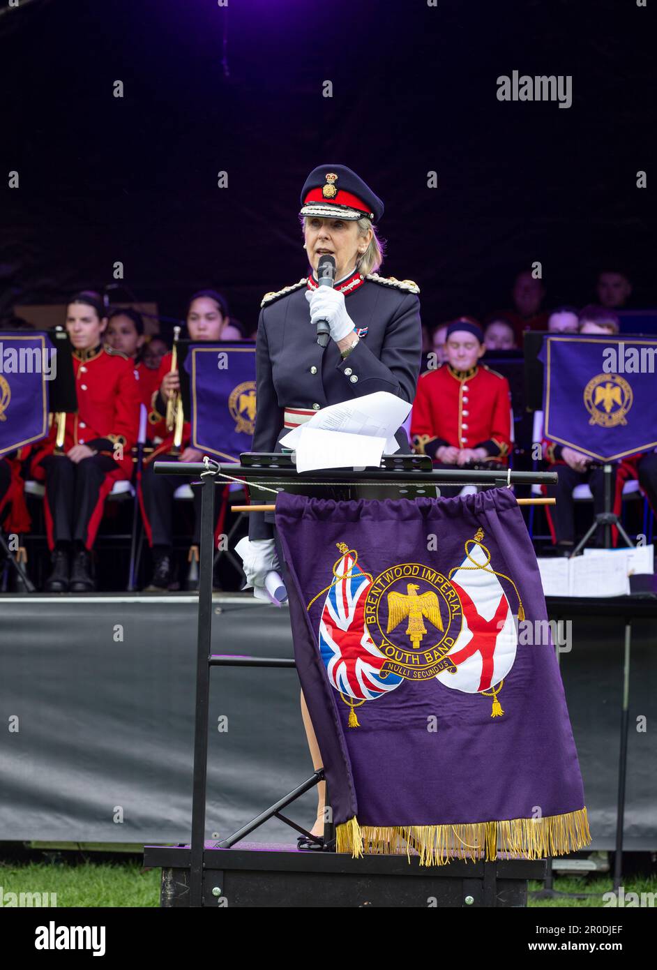 Brentwood,uk,8th,may,2023.Mrs Jennifer Tolhurst, HM Lord Lieutenant of ...
